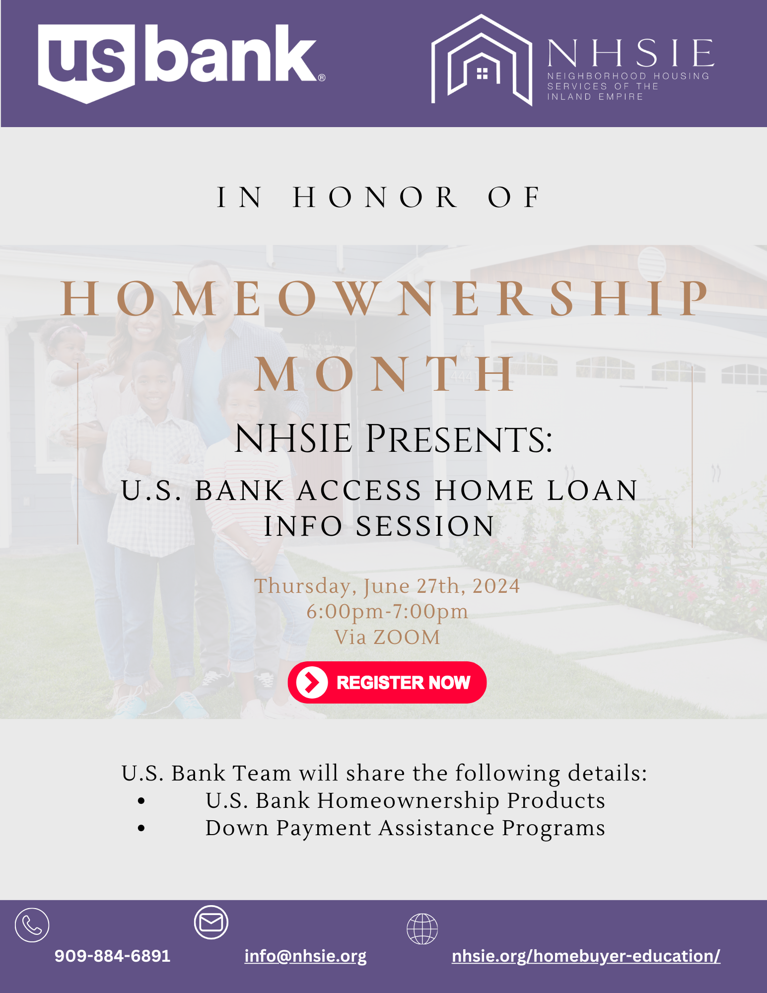 US Bank Homeownership Info Session - NHSIE